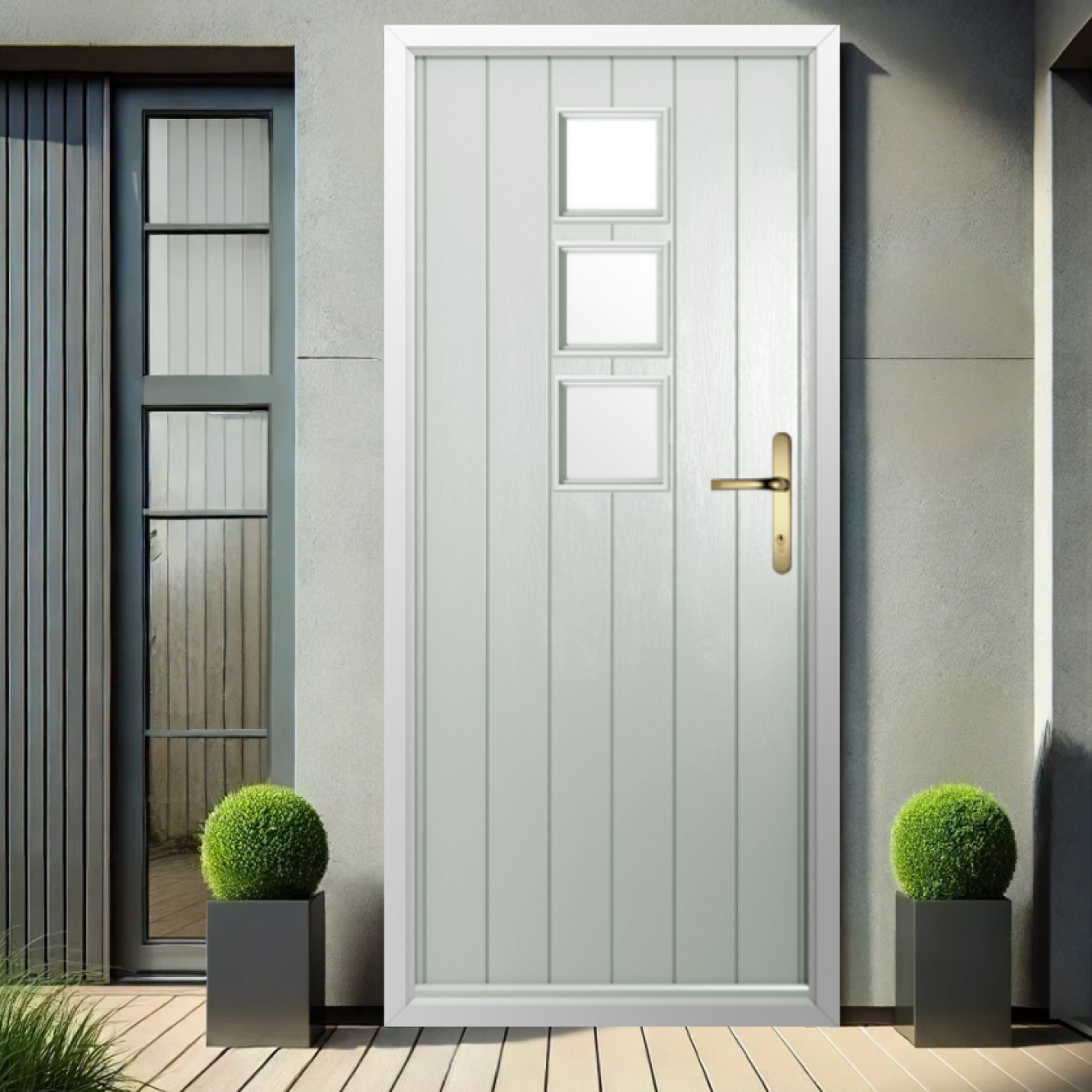 Solidor Naples Composite Contemporary Door In Painswick | GFD Homes